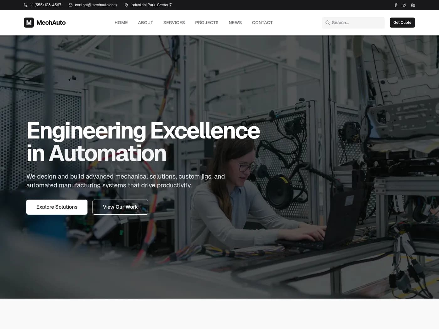 MechAuto Company Site