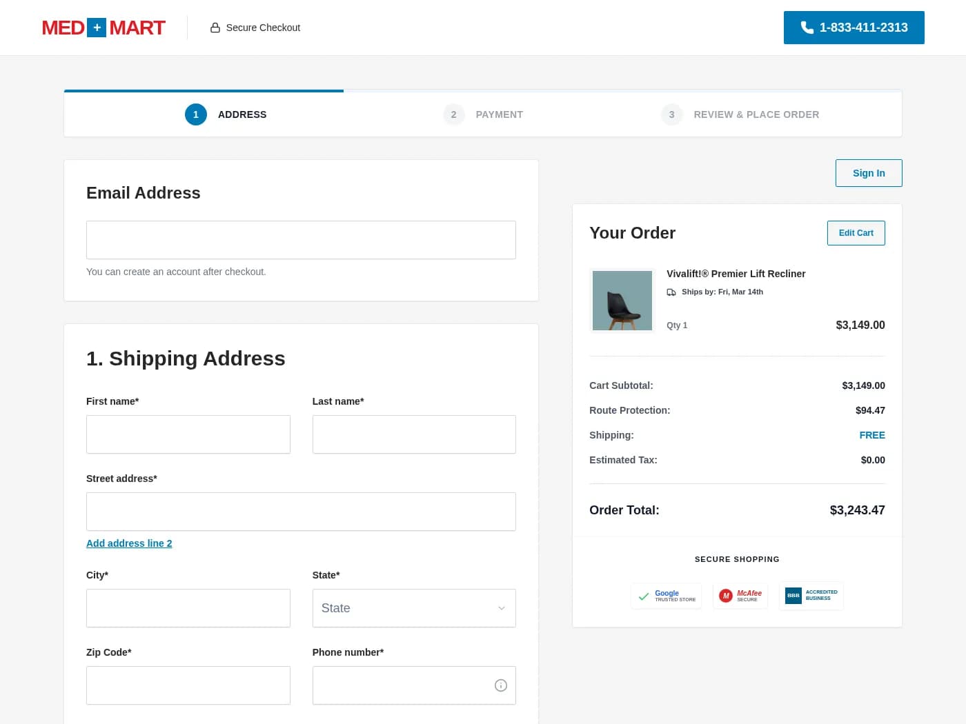 BoomerMed Checkout