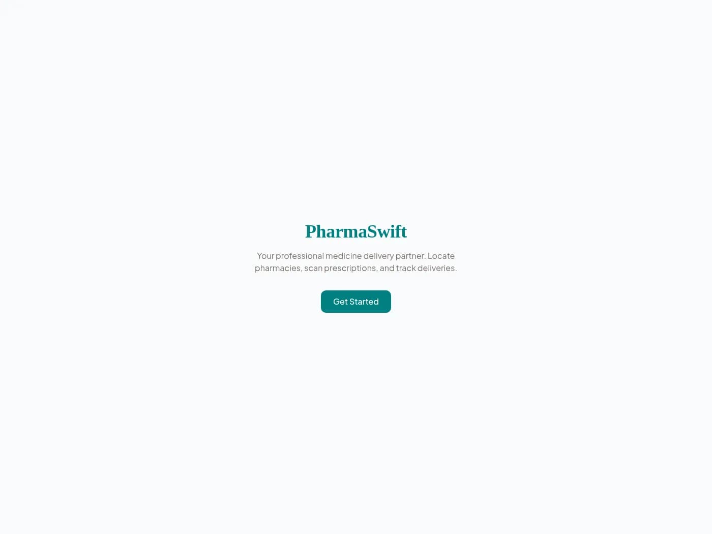 PharmaSwift Delivery App