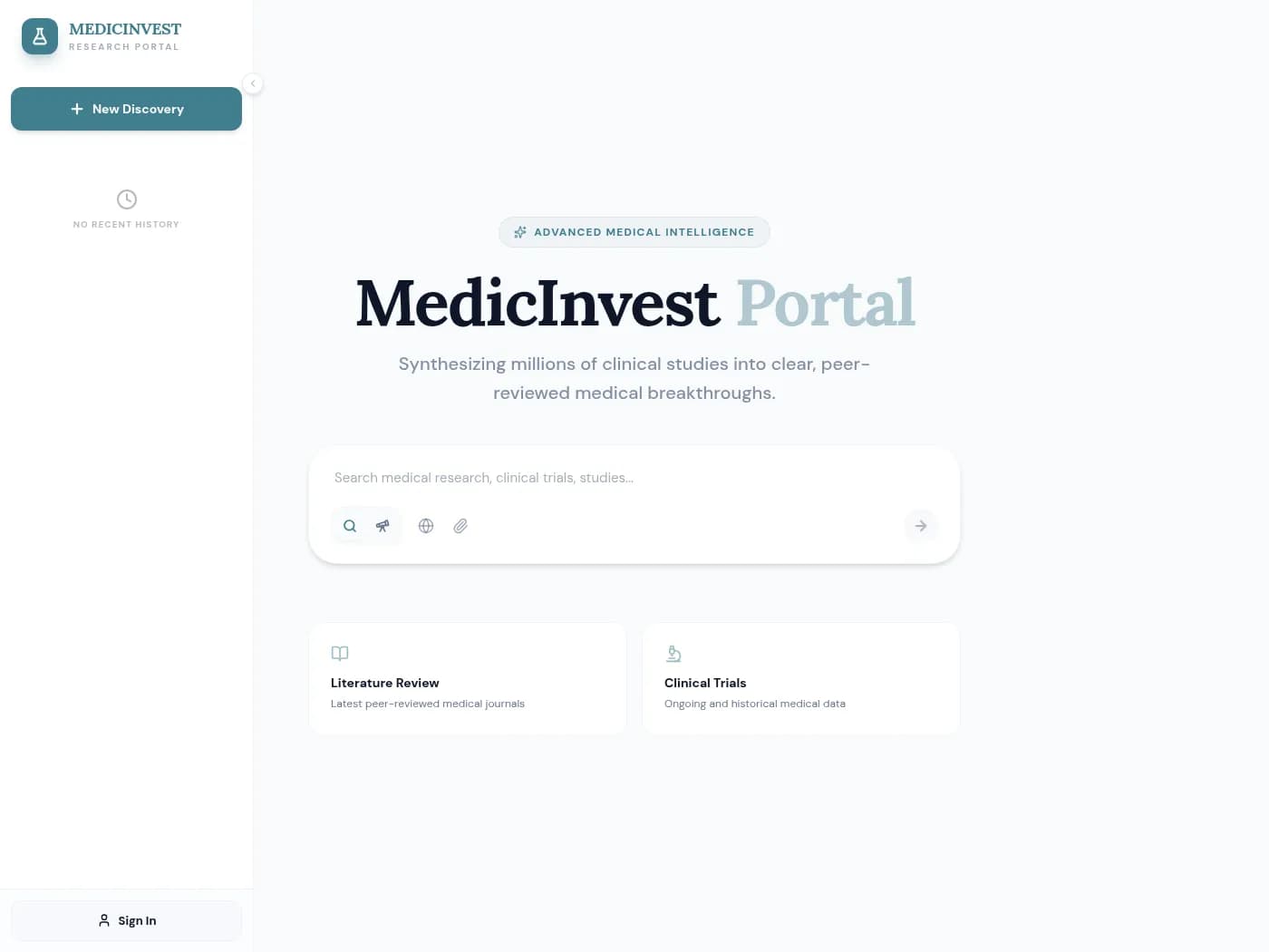 MedicInvest Portal