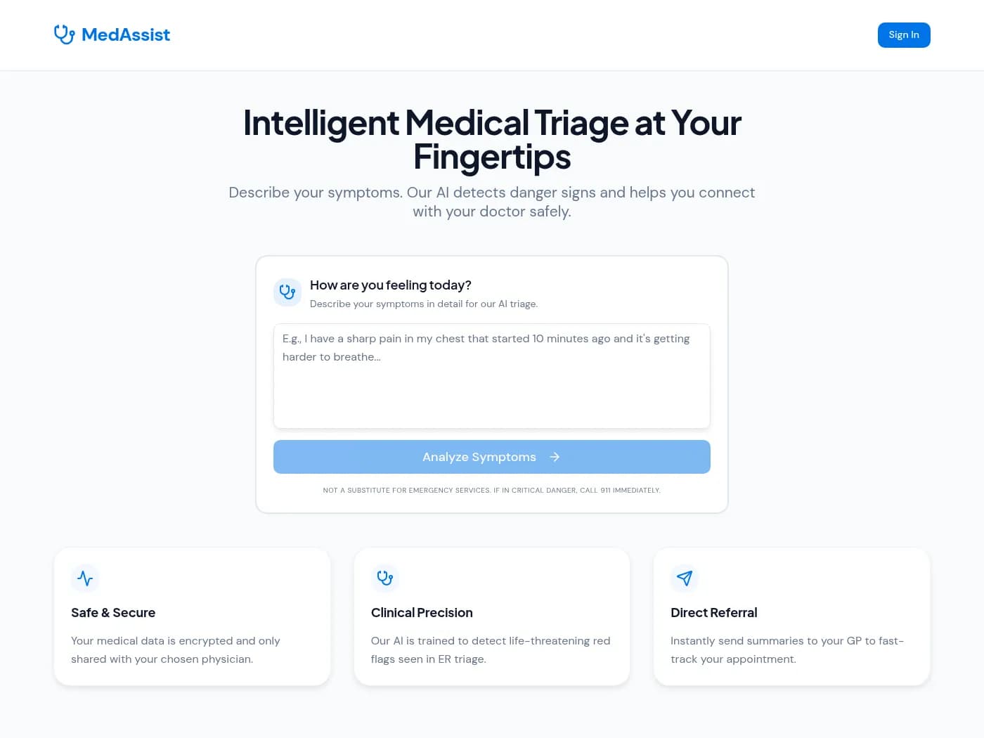 MedAssist Triage App