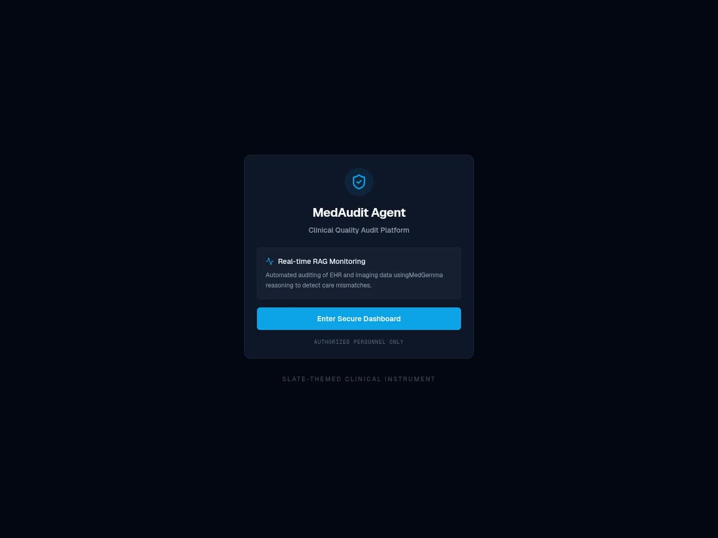 MedAudit Agent UX+Flow