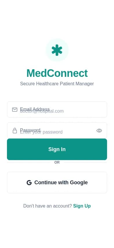 MedConnect Patient Manager