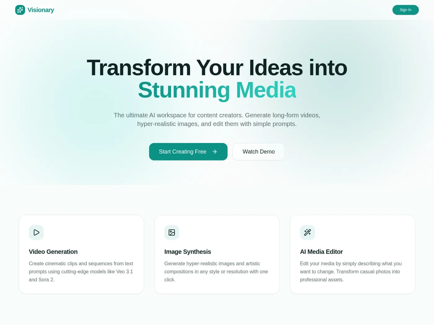 Visionary Media Generator