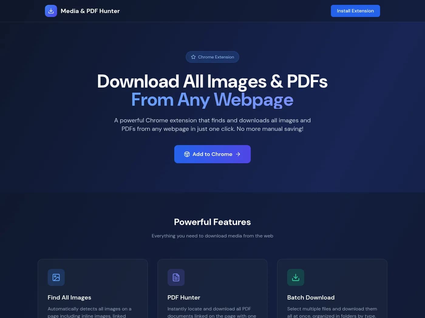 Media & PDF Hunter Extension