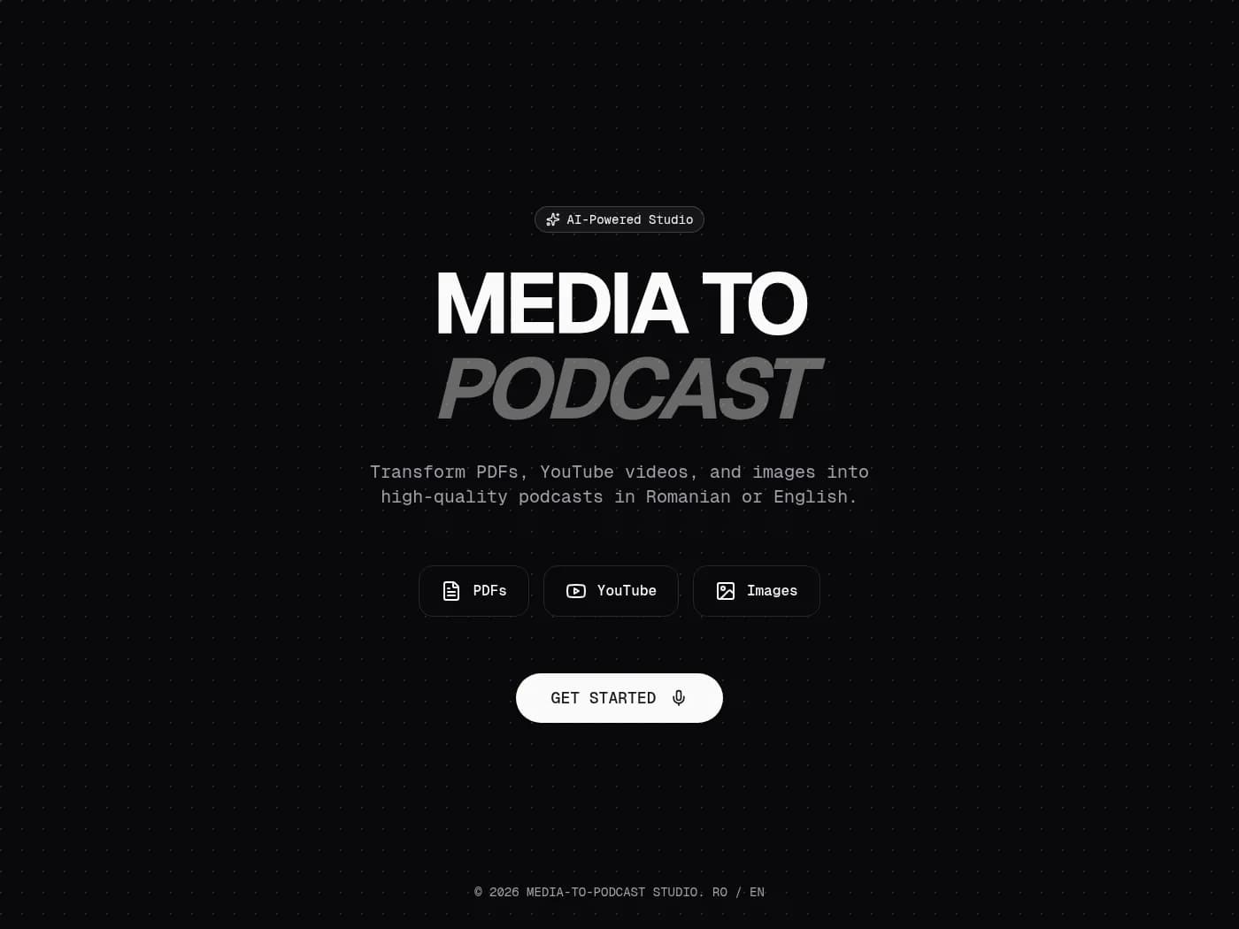 Media-to-Podcast Studio