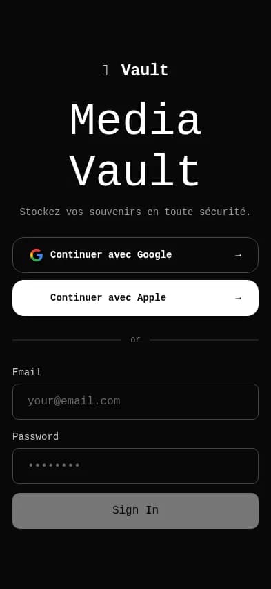 Media Vault Mobile