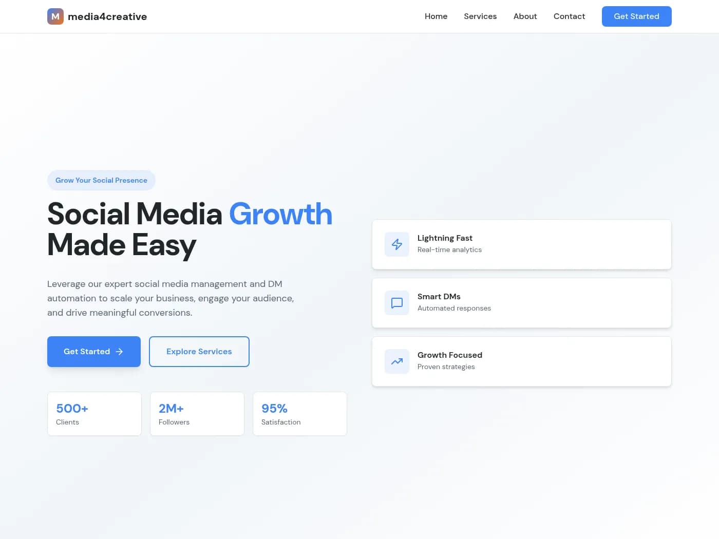 Media4Creative Web Portal