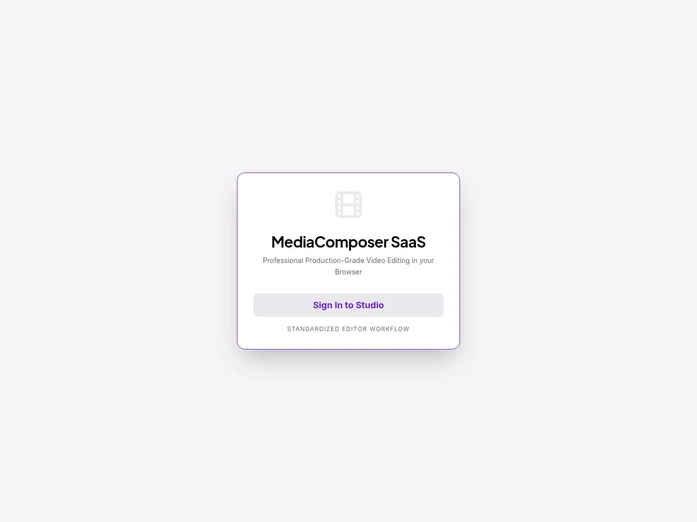 MediaComposer SaaS Studio