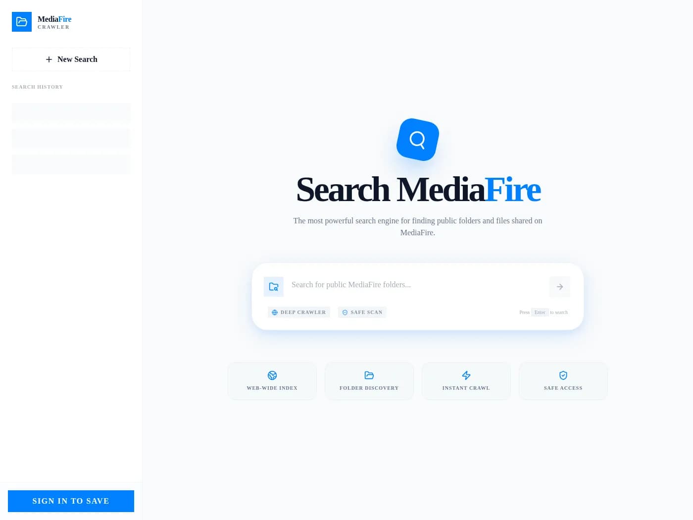 MediaFire Search Engine