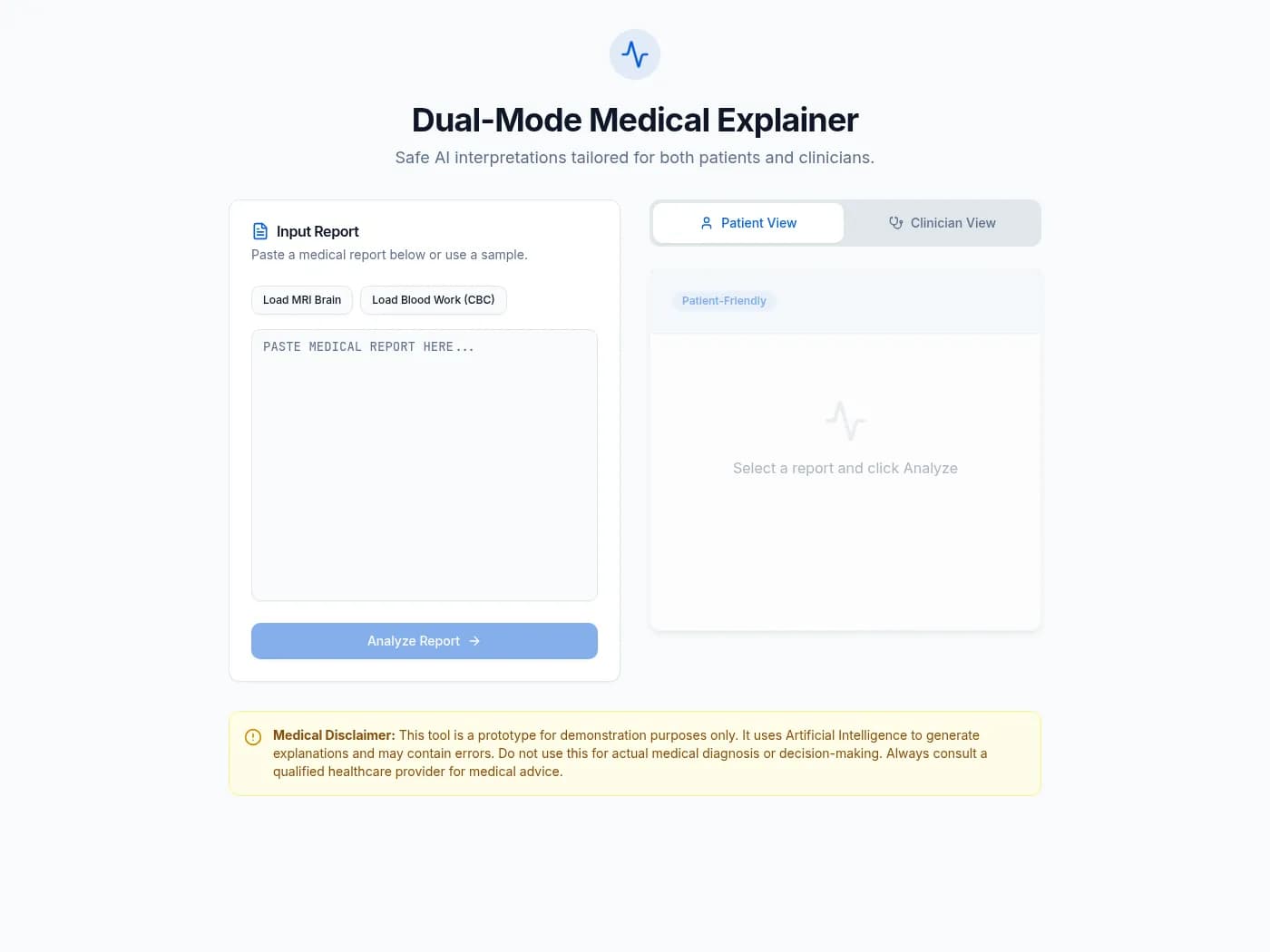 Dual-Mode Medical Explainer
