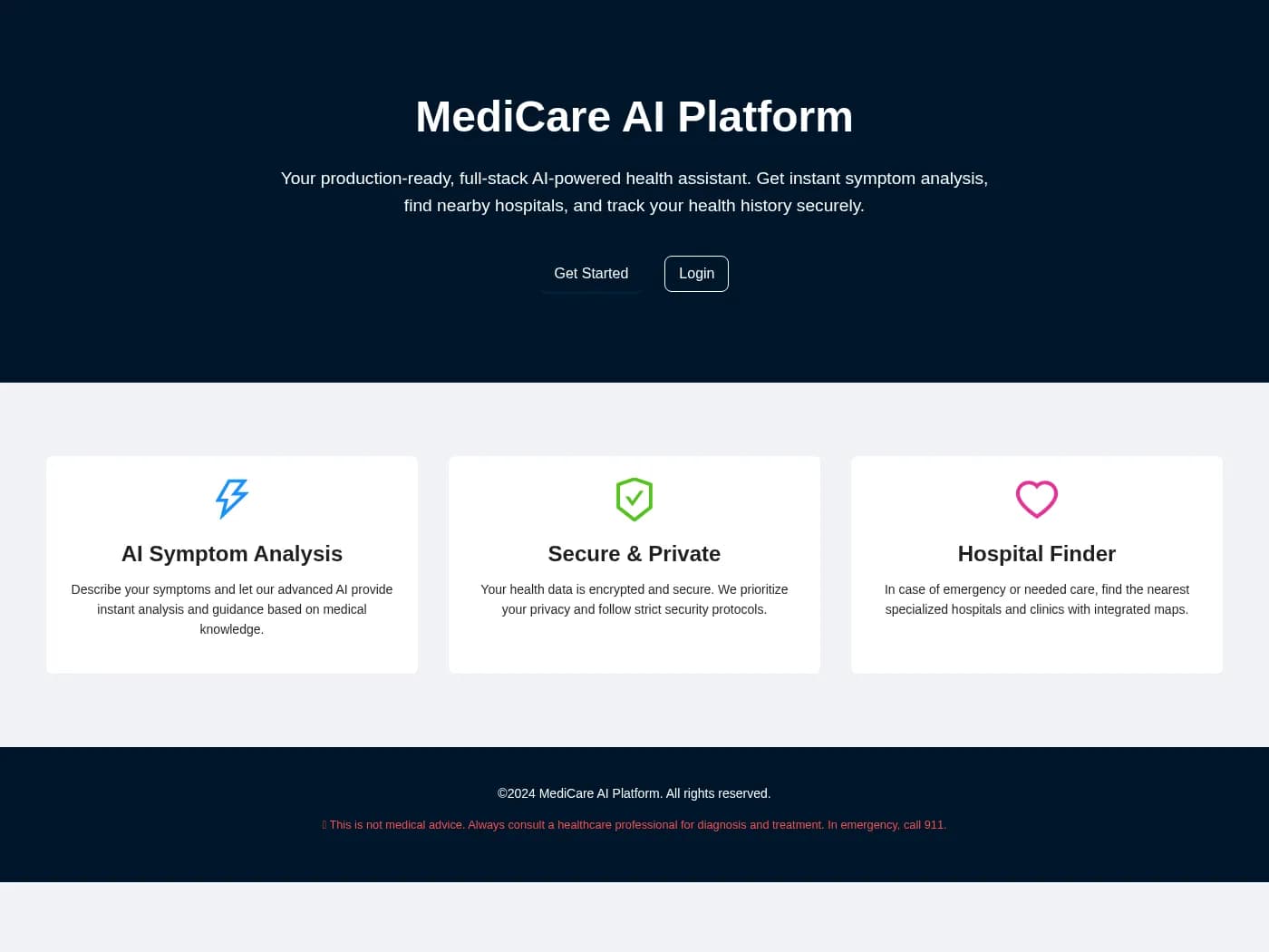 MediCare AI Platform