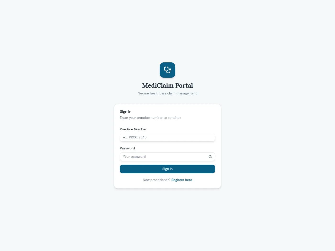 MediClaim Portal