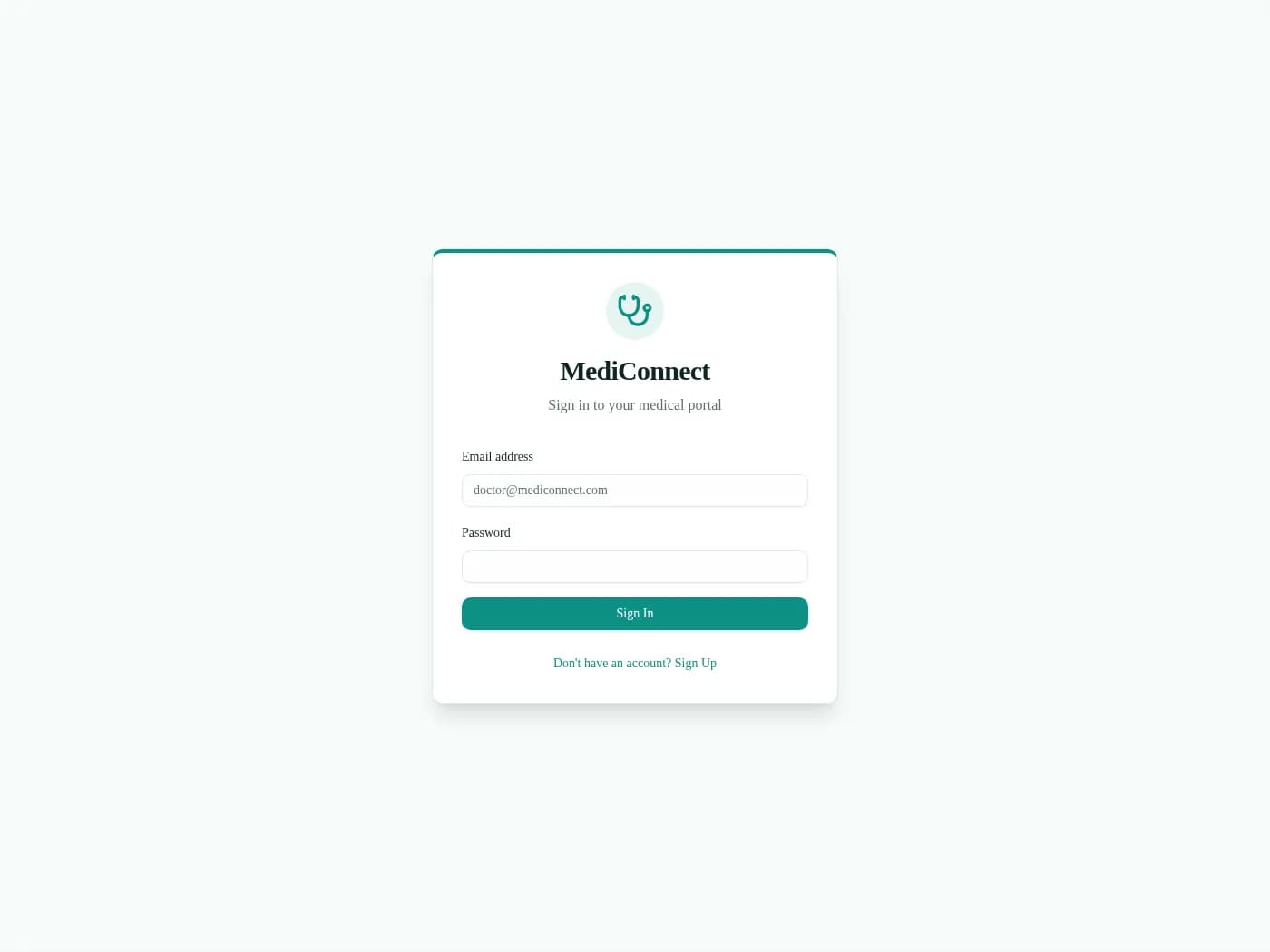 MediConnect Web Portal