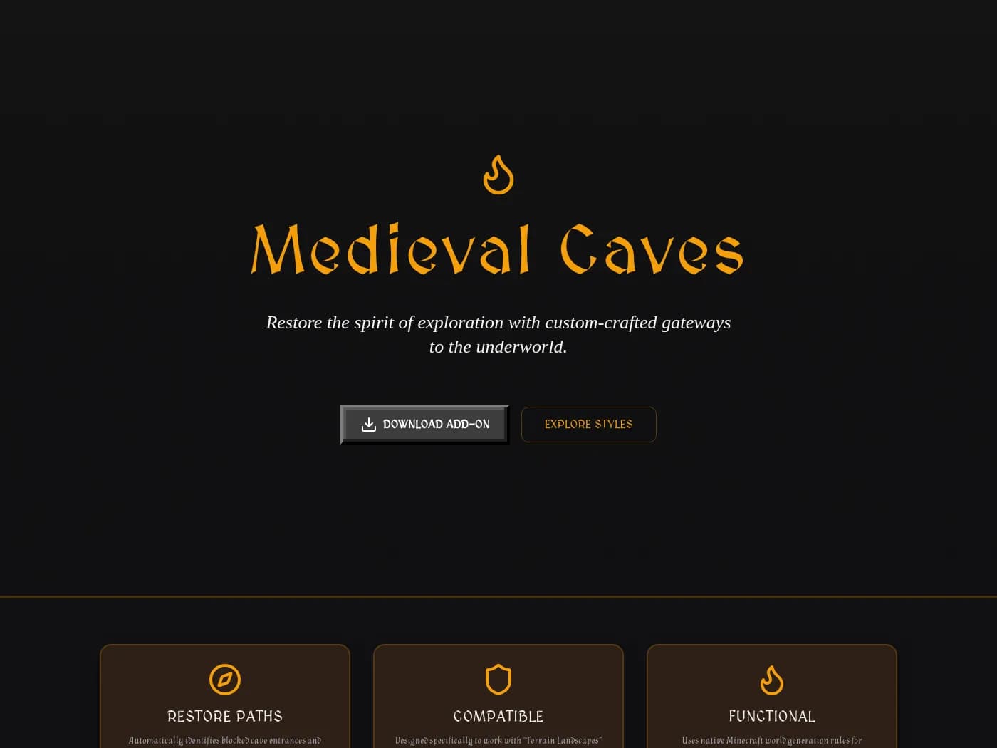 Medieval Cave Entrances