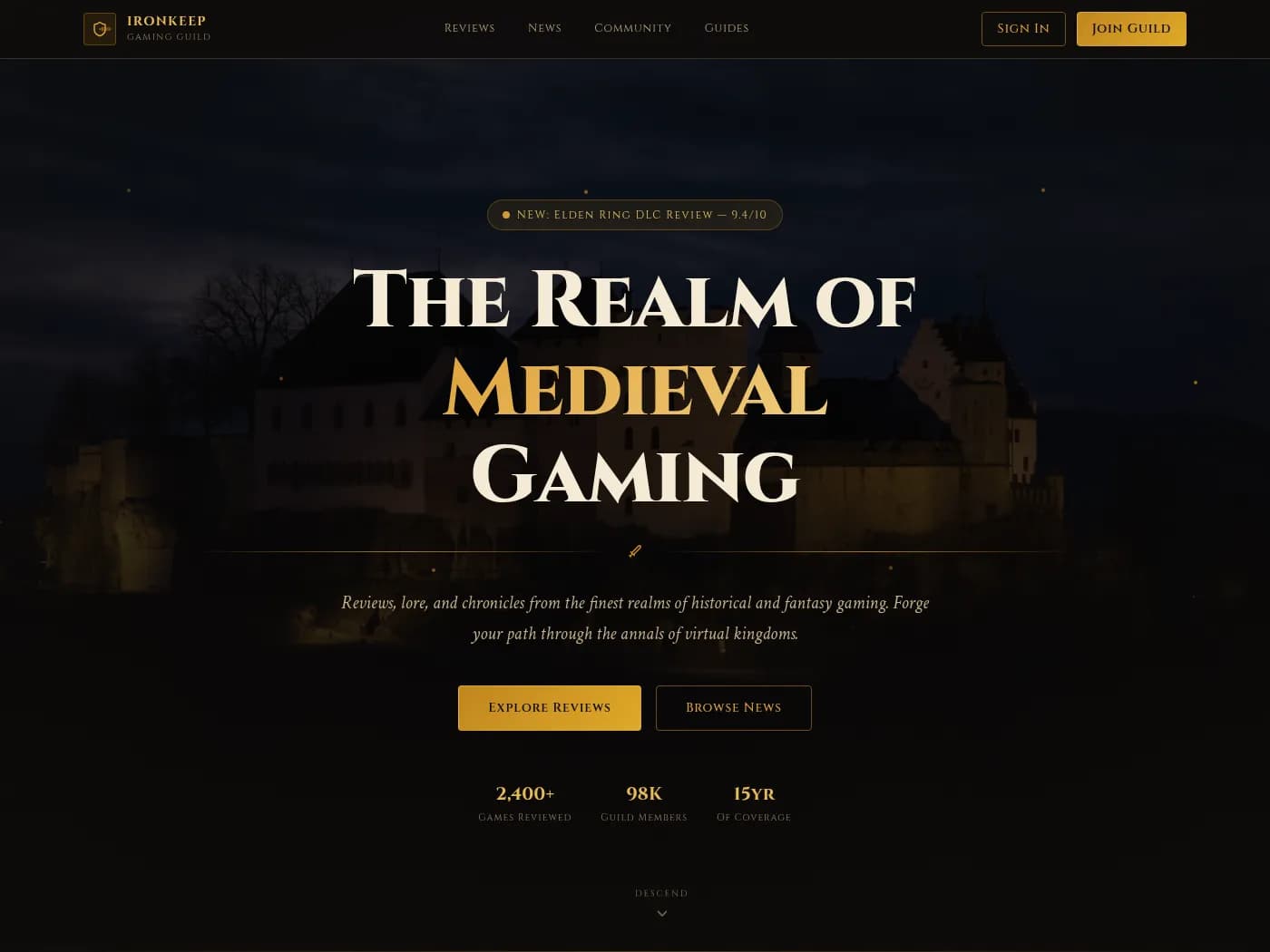 Medieval Gaming Hub