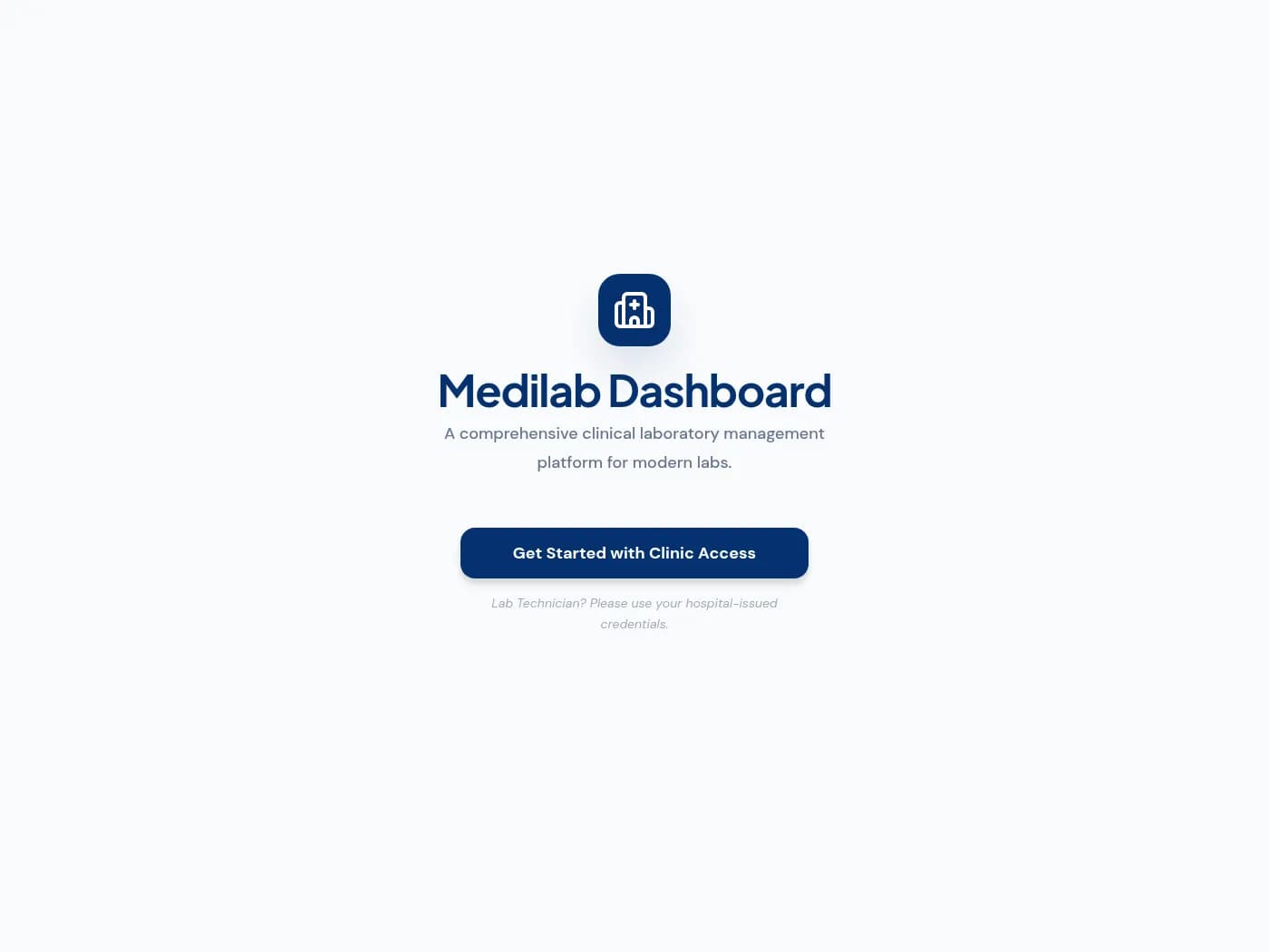 Medilab Dashboard