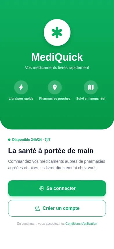 MediQuick Delivery App