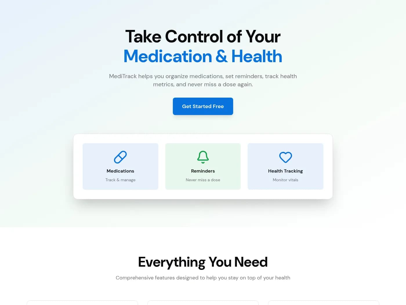 Medisafe Clone App