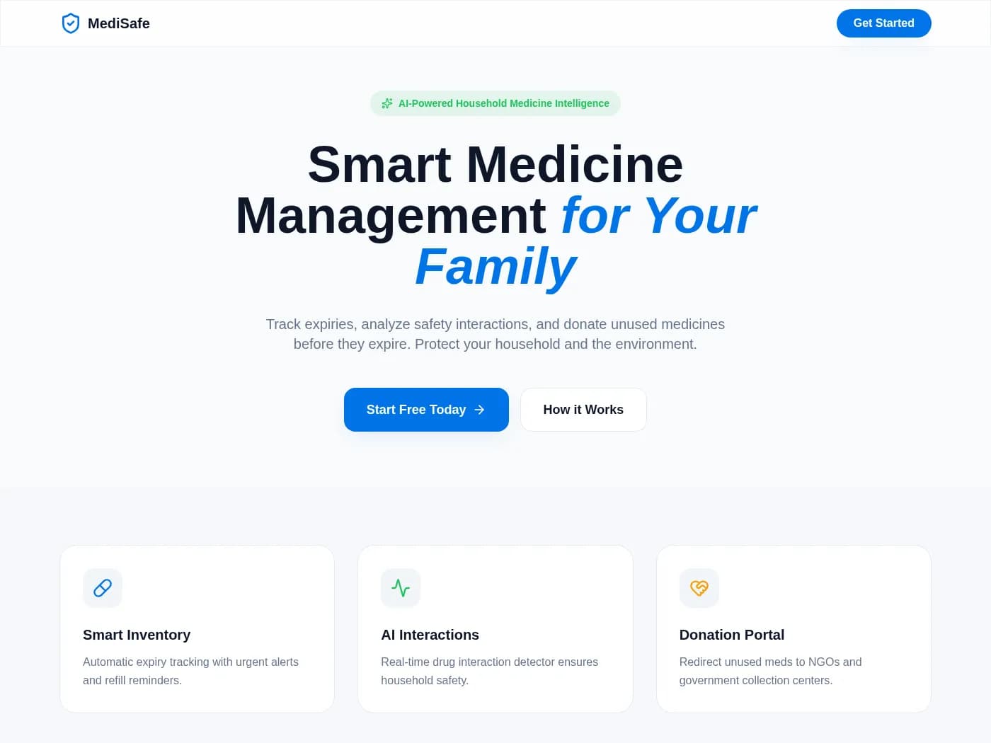 MediSafe Home AI Manager