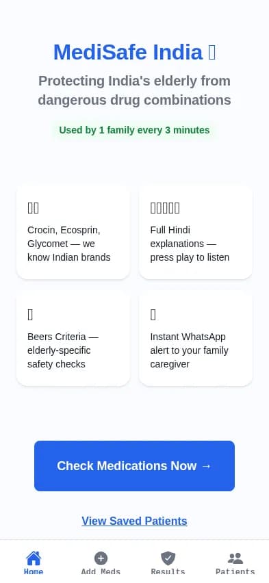MediSafe India UI Kit
