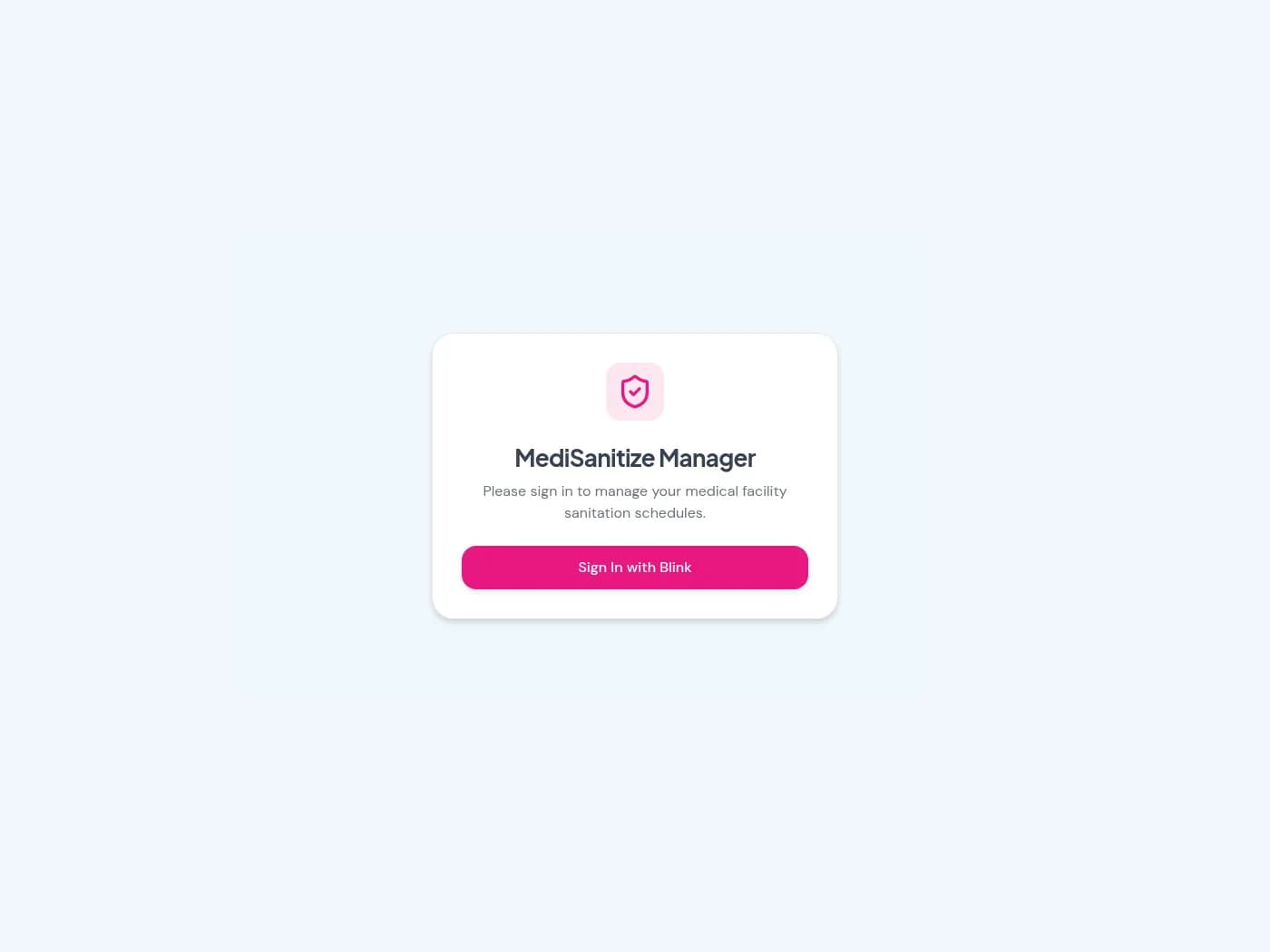 MediSanitize Manager