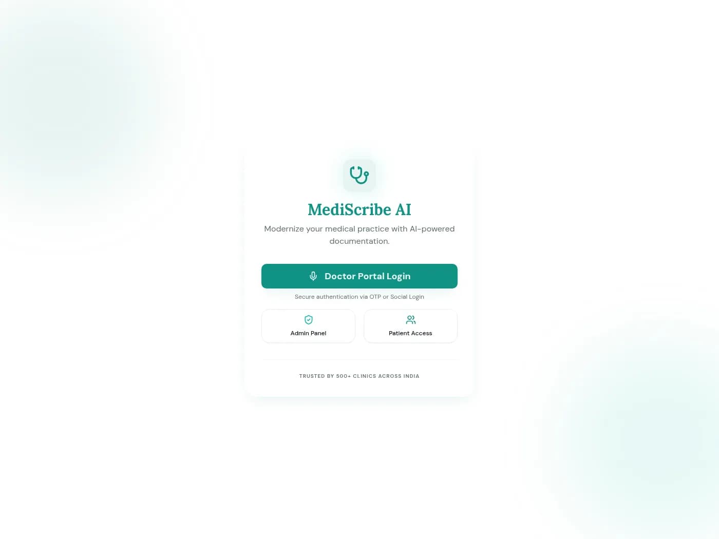 MediScribe AI Suite