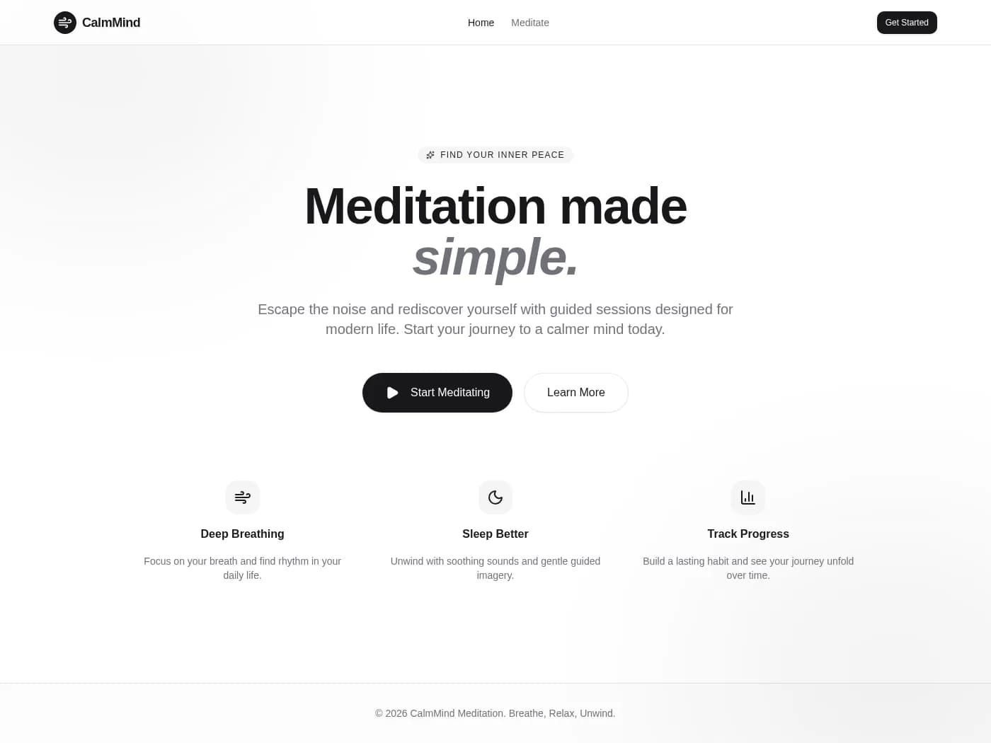 CalmMind Meditation