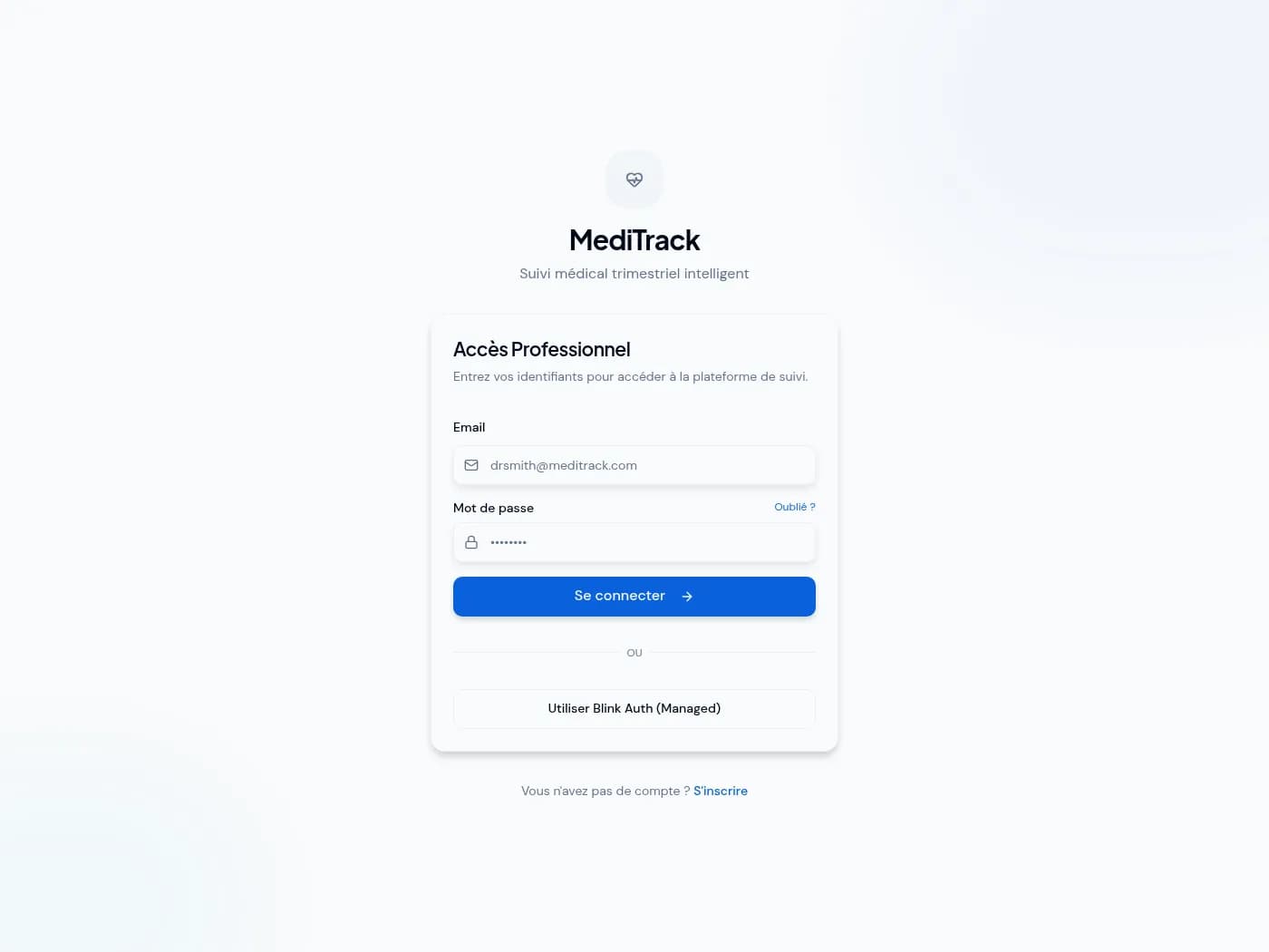 MediTrack Dashboard