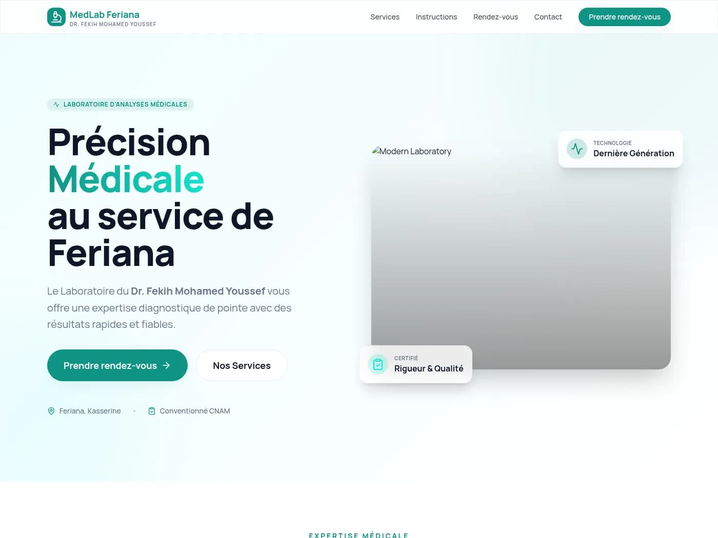 MedLab Feriana Website