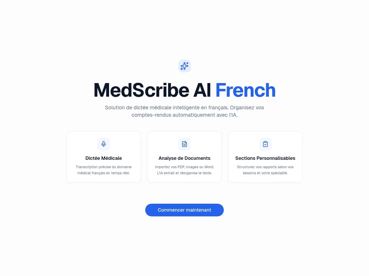 MedScribe AI French
