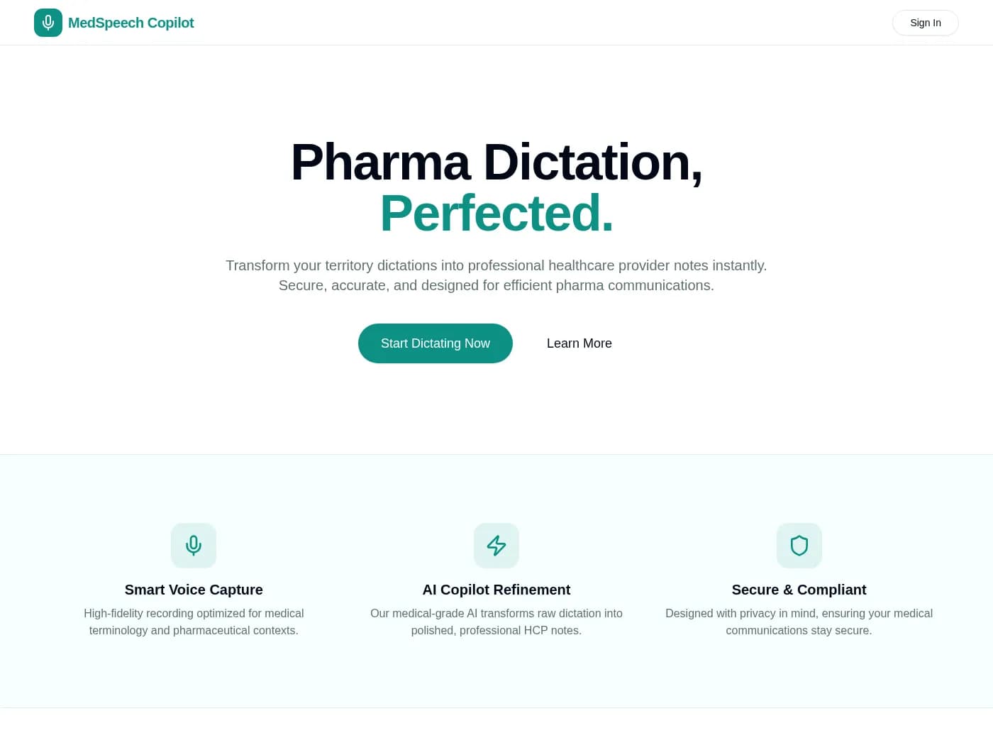 MedSpeech Copilot