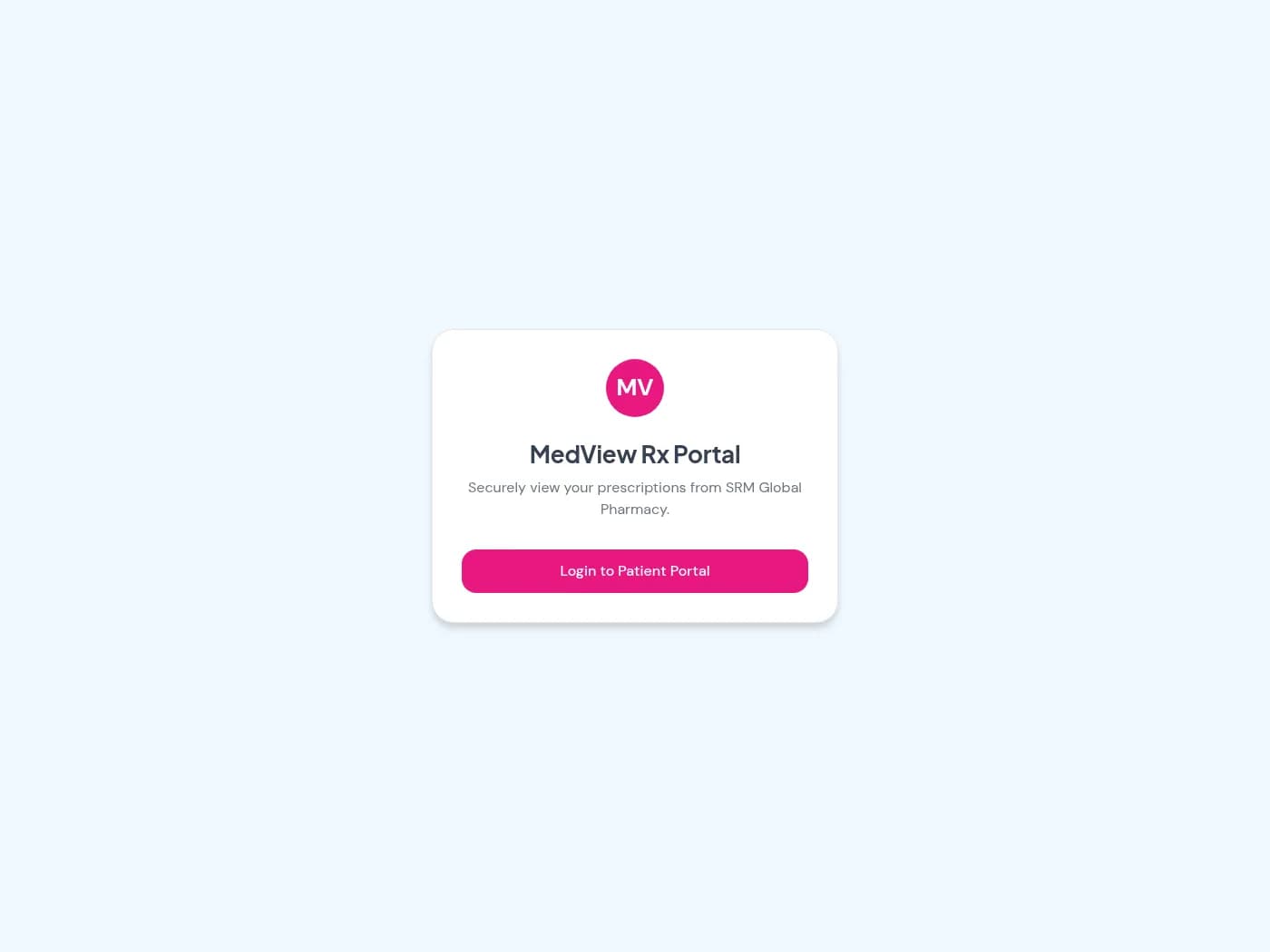 MedView Rx Portal
