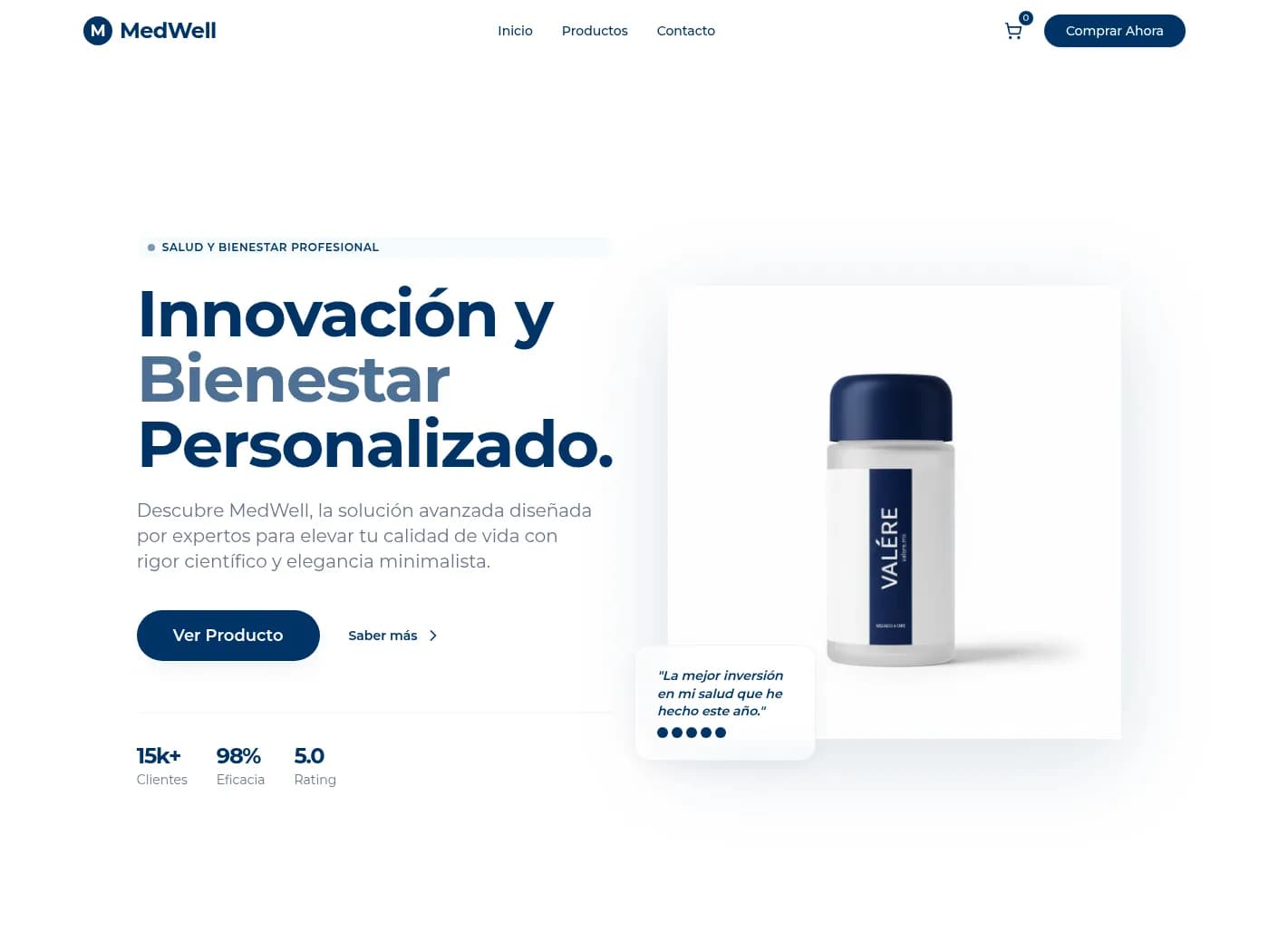 MedWell Product Landing