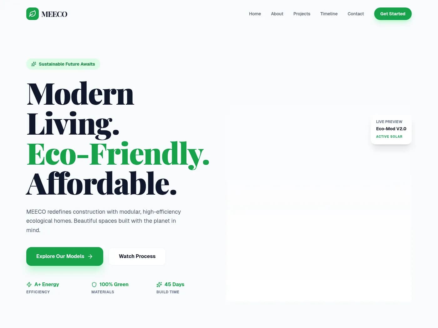MEECO Eco Homes Portal