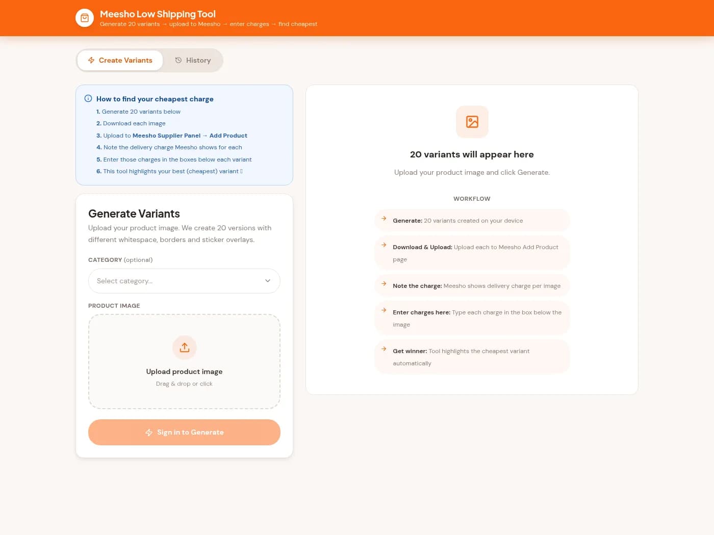 Meesho Charge Checker