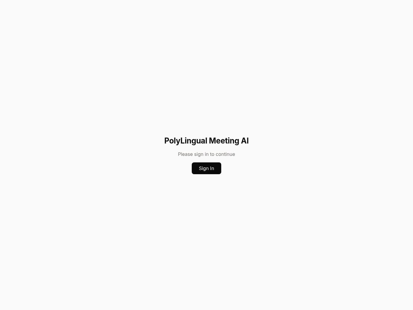 PolyLingual Meeting AI