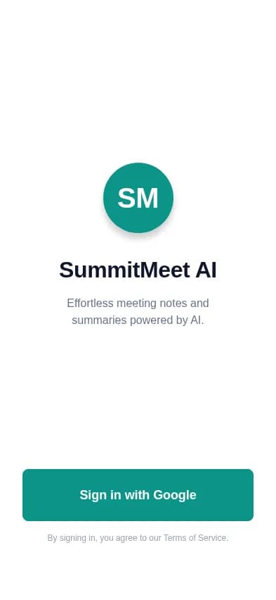 SummitMeet AI Notes