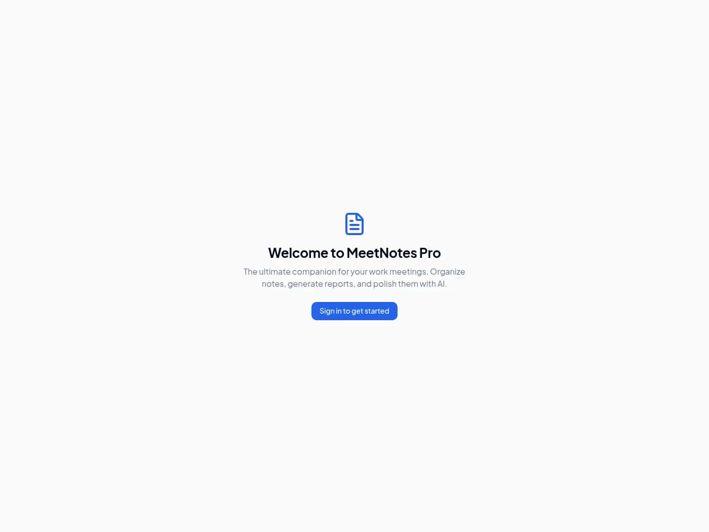 MeetNotes Pro