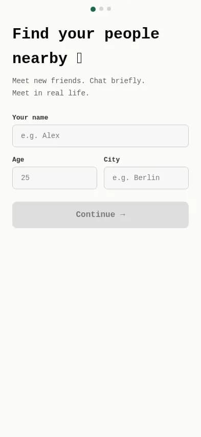 MeetNow Social App