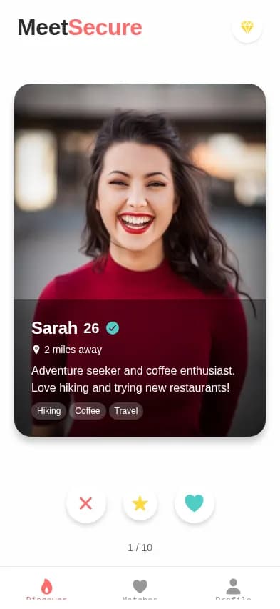 MeetSecure Dating App