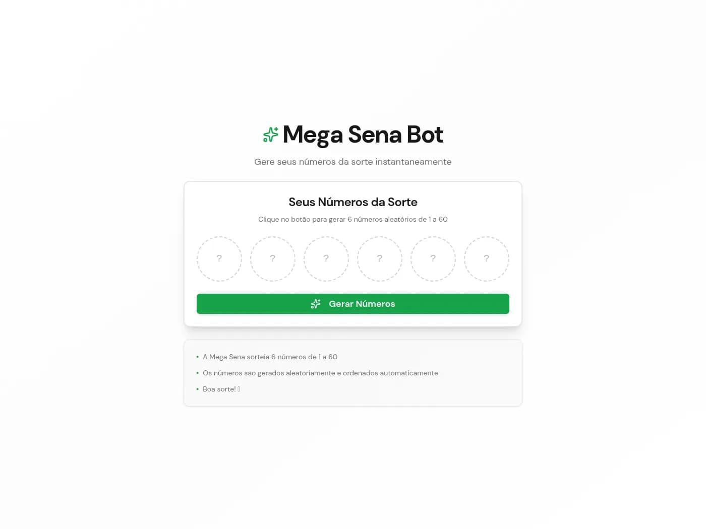 Mega Sena Bot