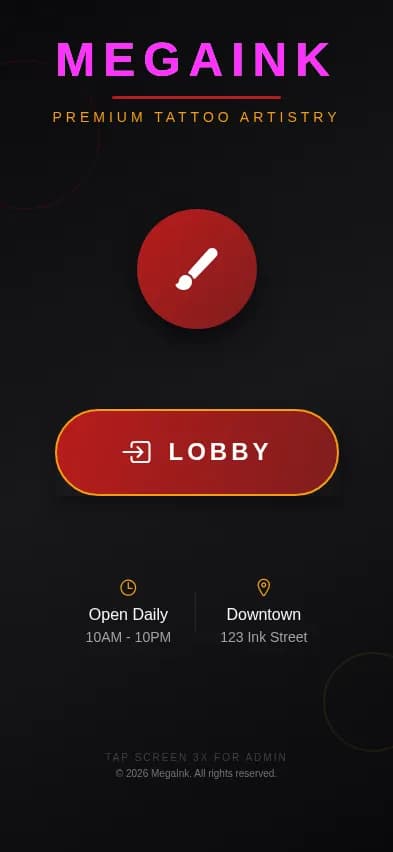 MegaInk Booking App