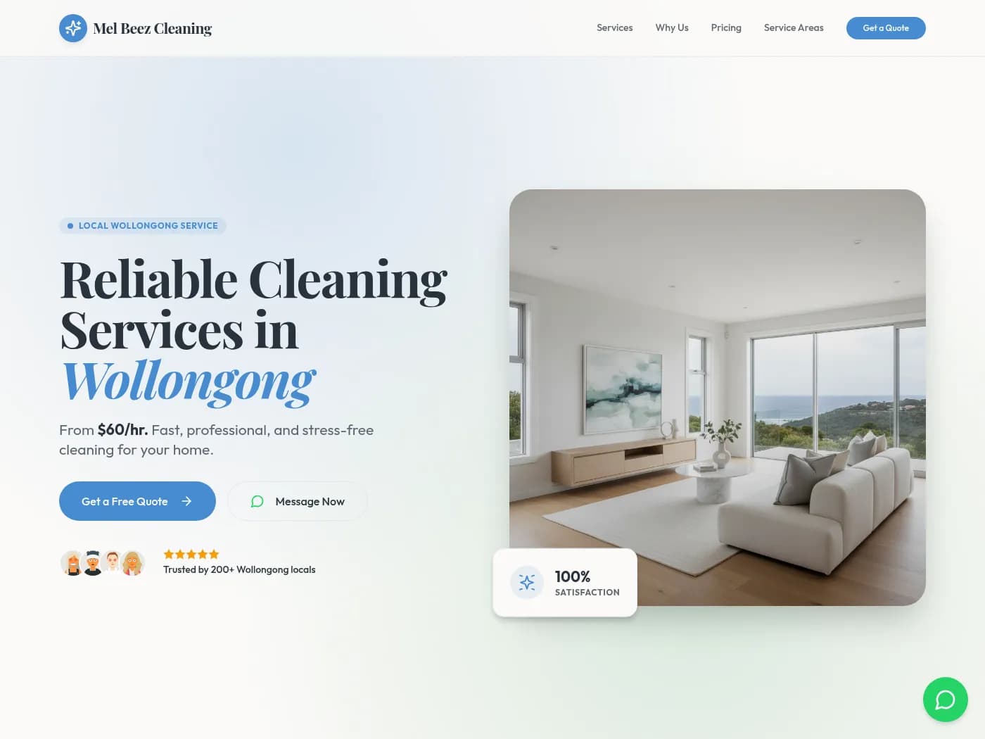 Mel Beez Cleaning Site