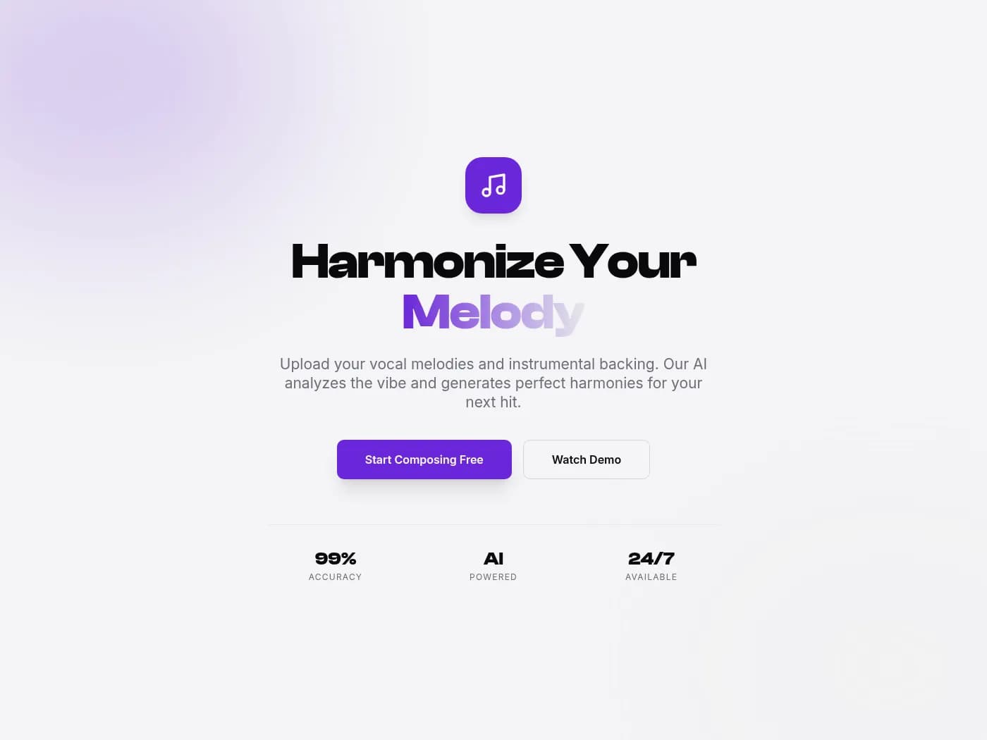 MelodyMatch AI Composer