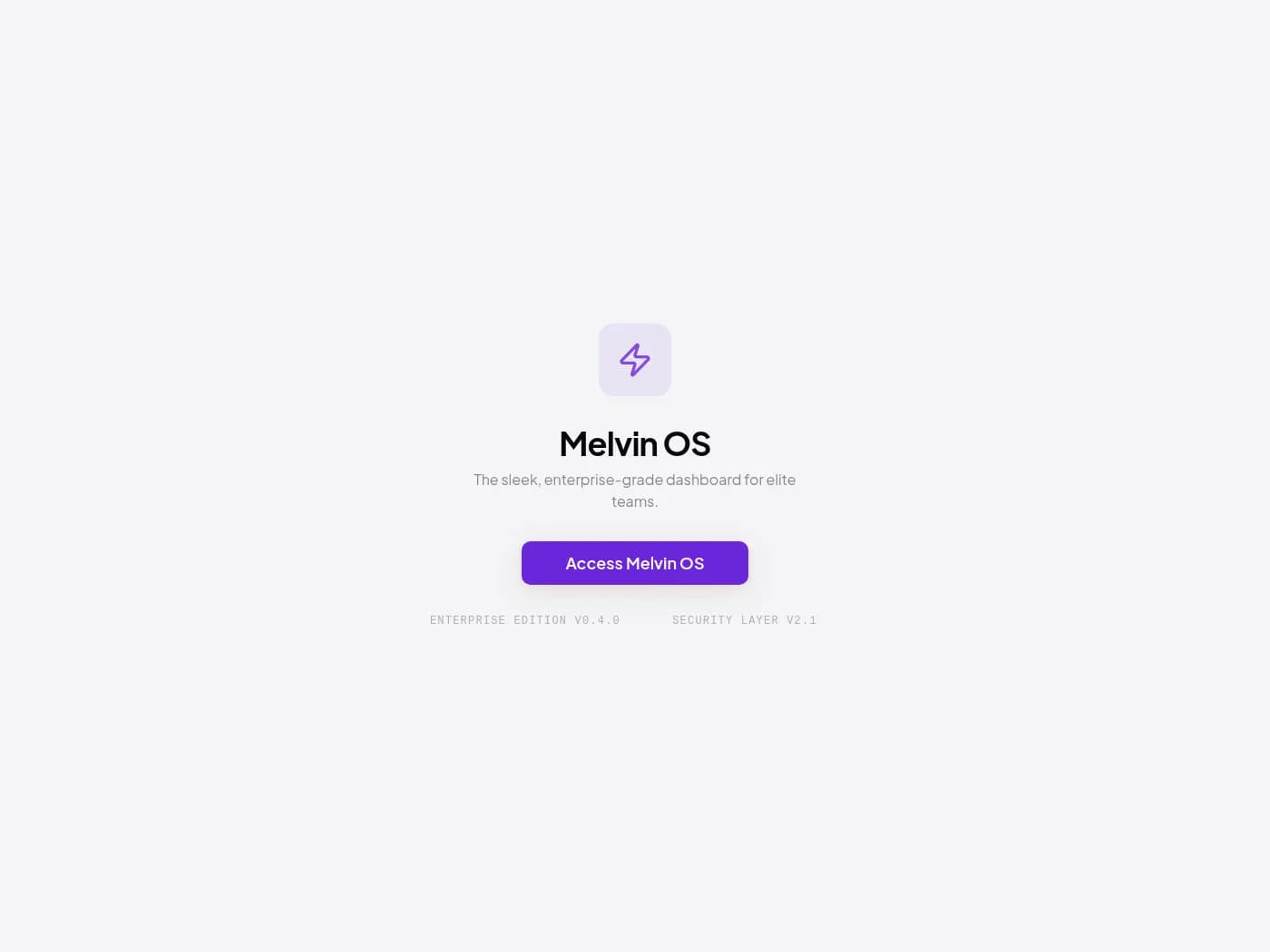 Melvin OS Dashboard