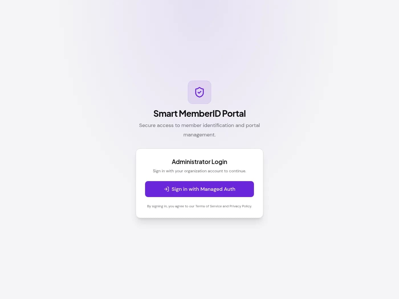 Smart MemberID Portal
