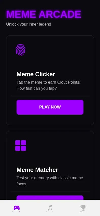 Meme Games Arcade