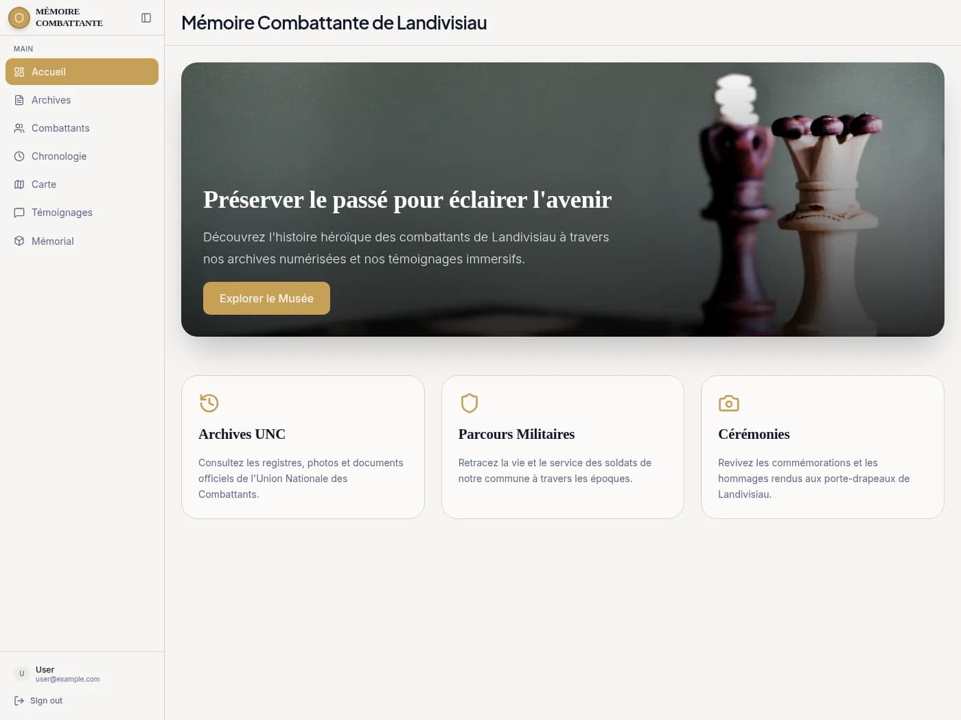 Mémoire Combattante Numérique
