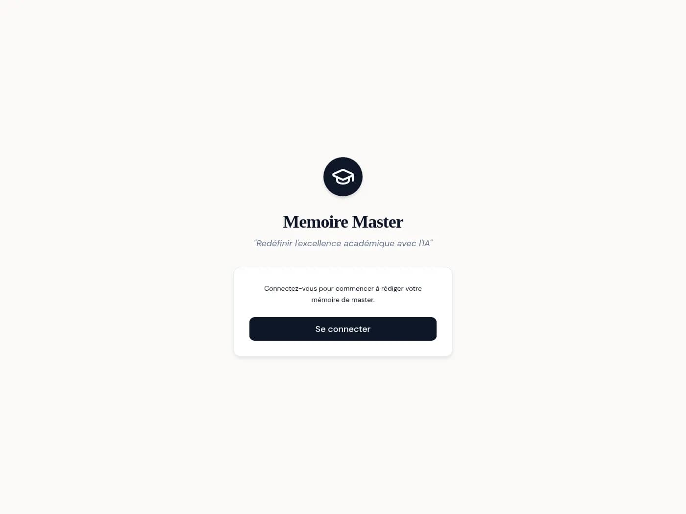 Memoire Master Creator
